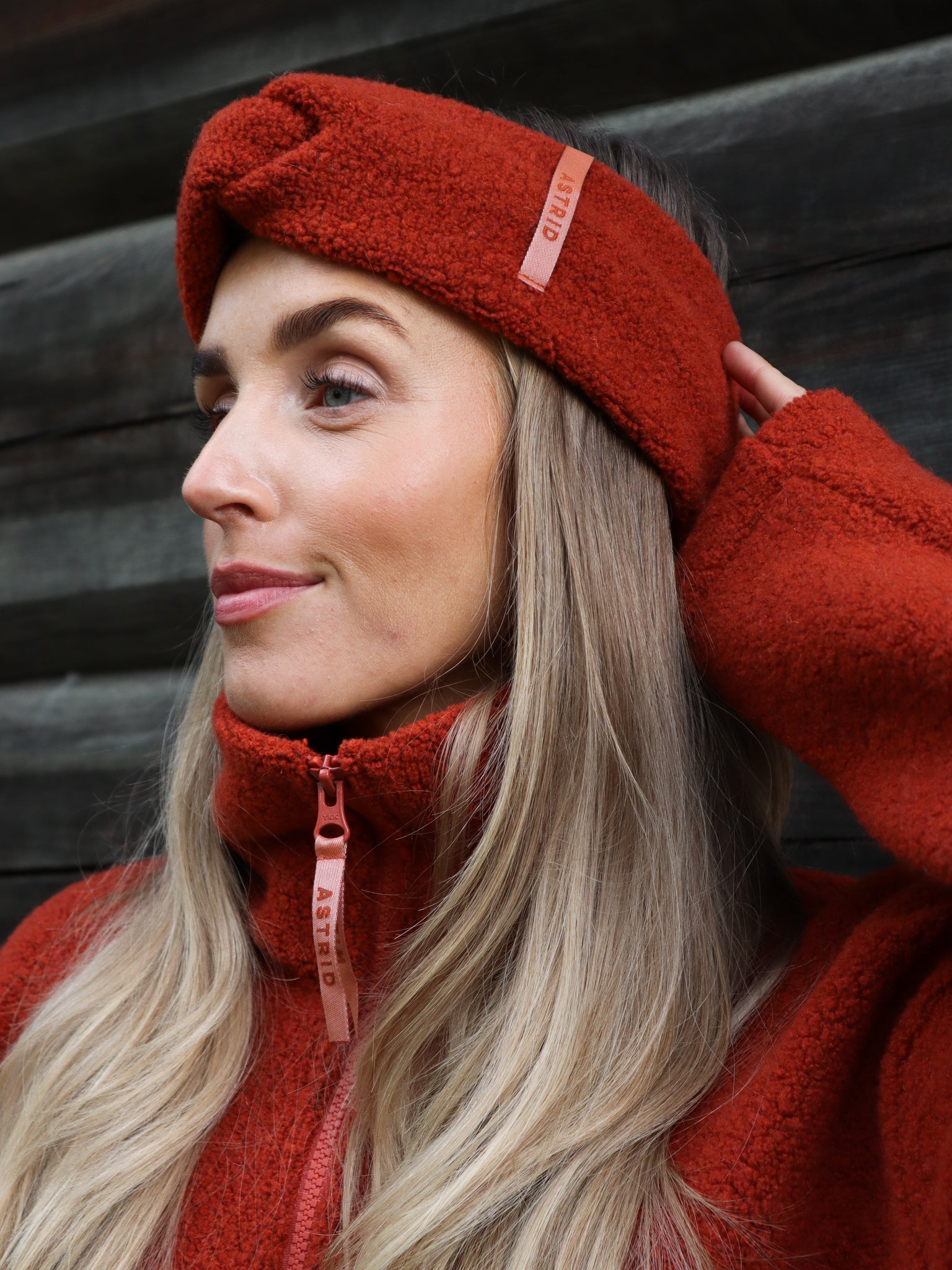 Women's Wool Headband Rust | Astrid Wild